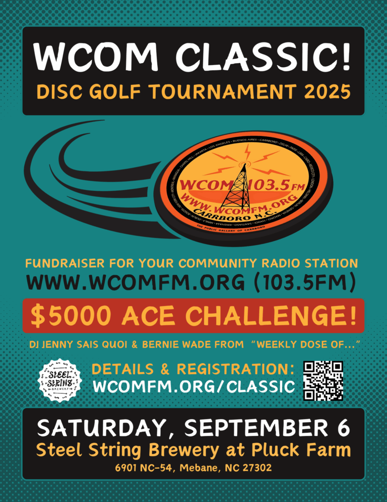 Sept 6: 5th annual Disc Golf tournament fundraiser – WCOM 103.5 FM